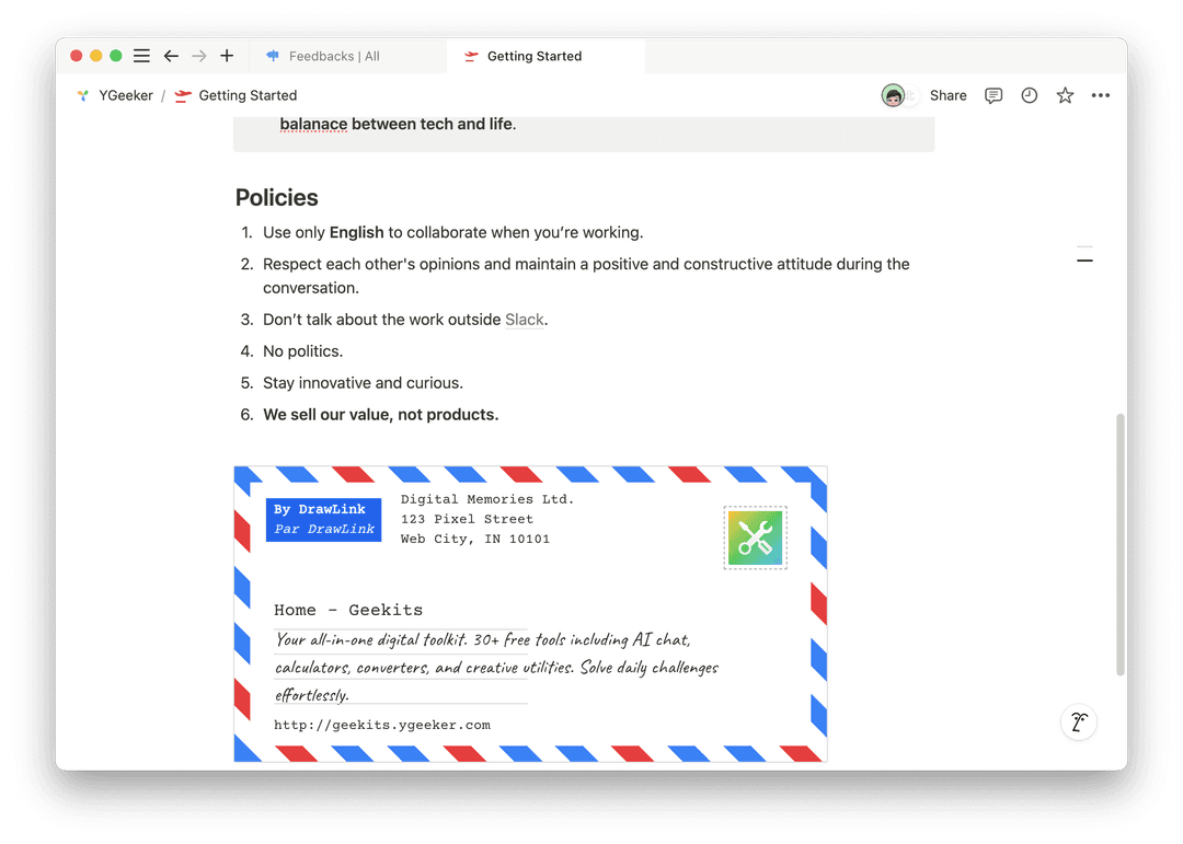 Embed your content - YGeeker